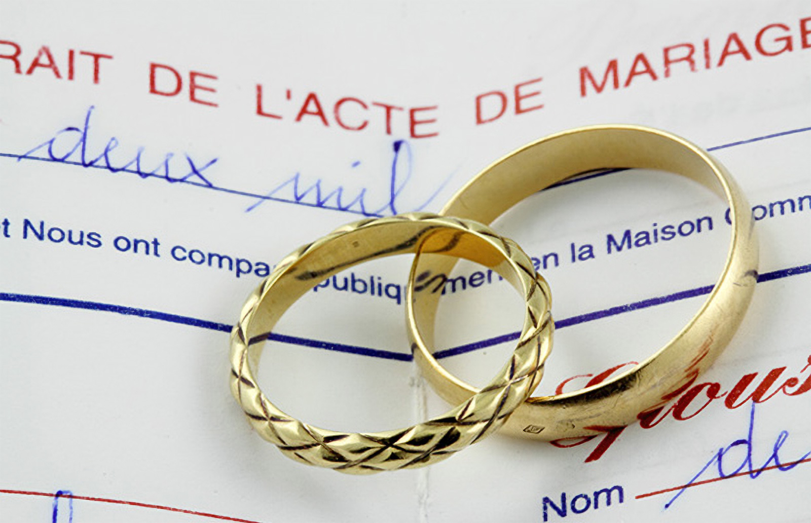 Acte de mariage : demande de copie intégrale ou d’extrait – Acte de ...