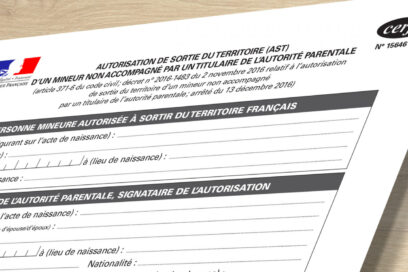 Autorisation de sortie de territoire (AST) (Formulaire 15646*01 ...